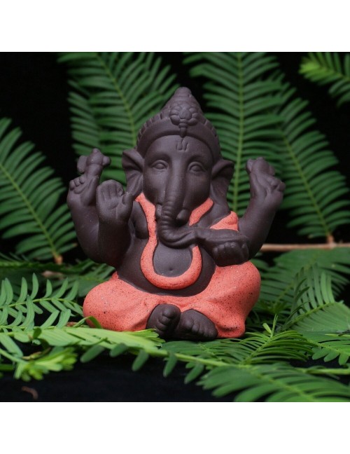 Ceramiczny budda posągi fioletowy piasek słoń bóg figurki Home Decor ...